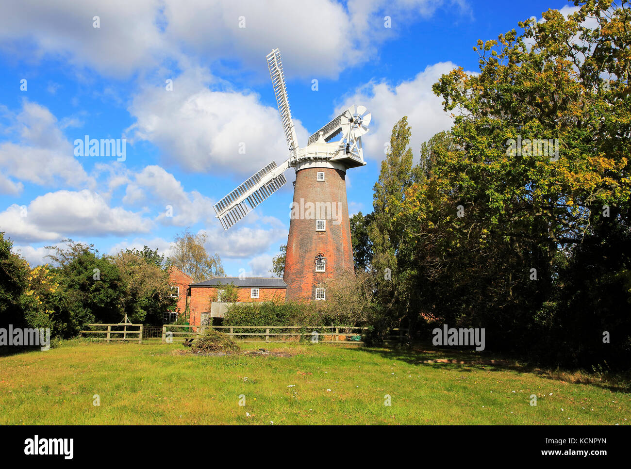 Buttrum's Windmill, Woodbridge, Suffolk, England, UK built 1836 John ...