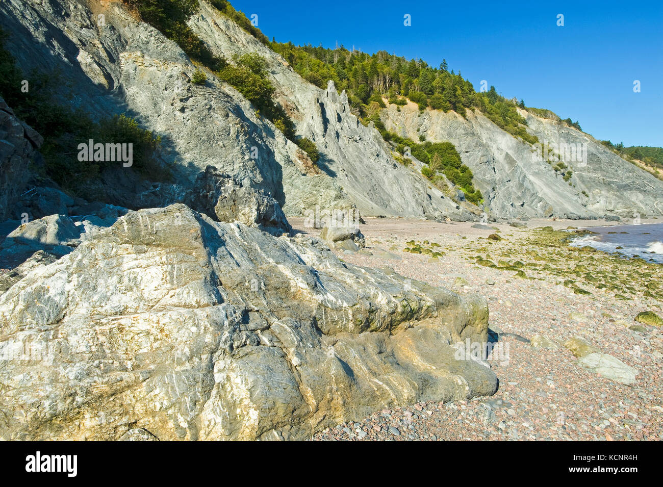 shoreline, Cape Chignecto Provincial Park, near Advocate in the Minas ...