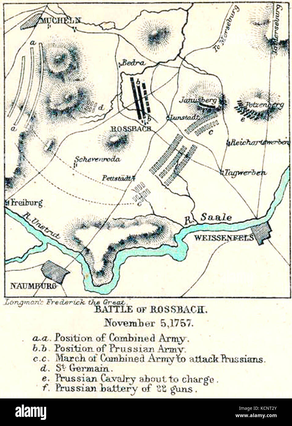 Battle of rossbach wide Stock Photo - Alamy
