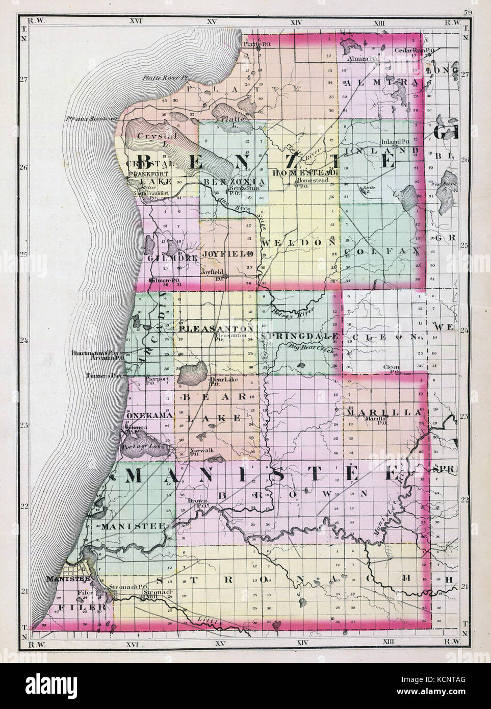 Map of benzie hi-res stock photography and images - Alamy