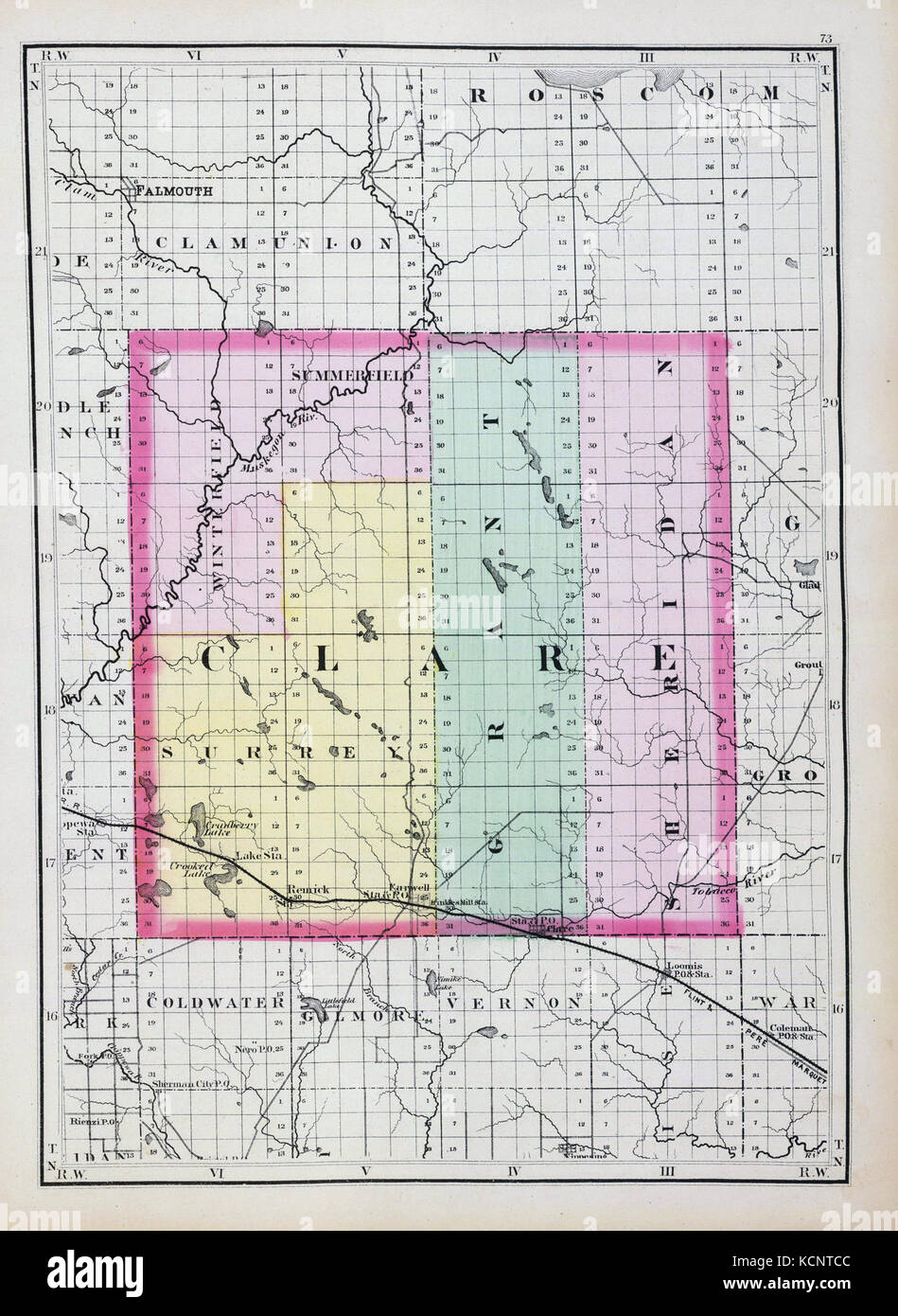County clare map hi-res stock photography and images - Alamy