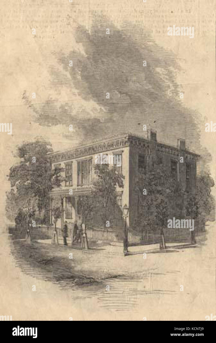 First White House of the Confederacy 1861 Stock Photo - Alamy