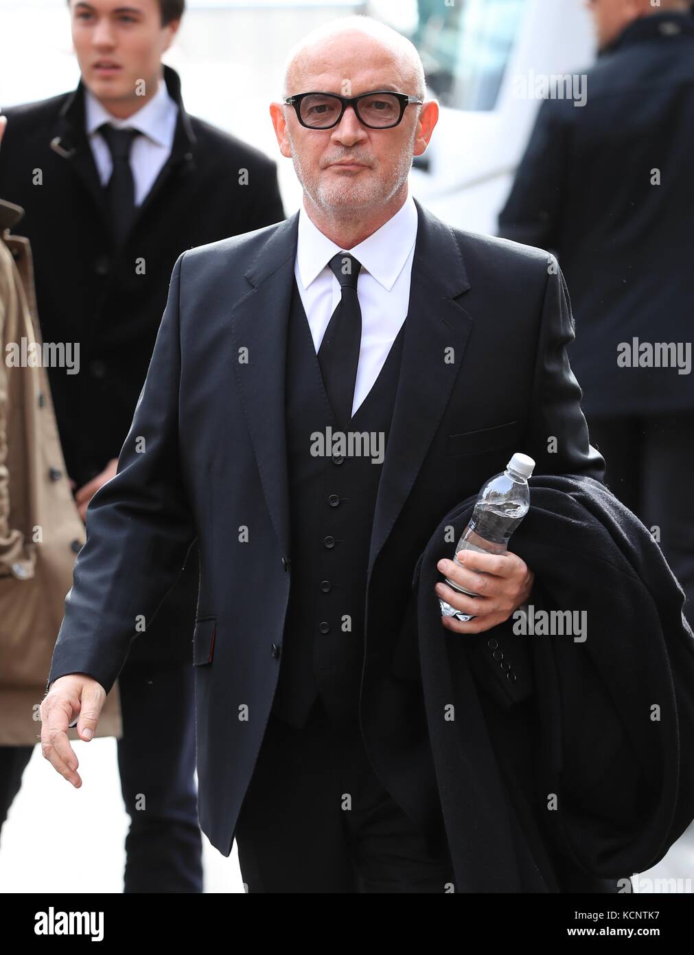 Connor McIntyre arriving at Salford Cathedral for the funeral service ...