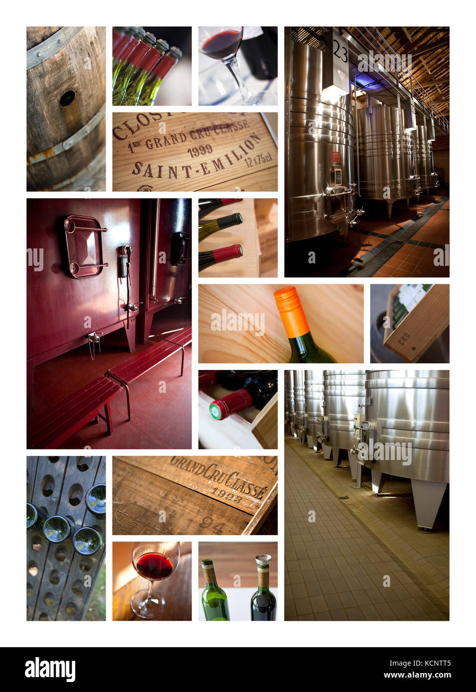 Wine collage hi-res stock photography and images - Alamy