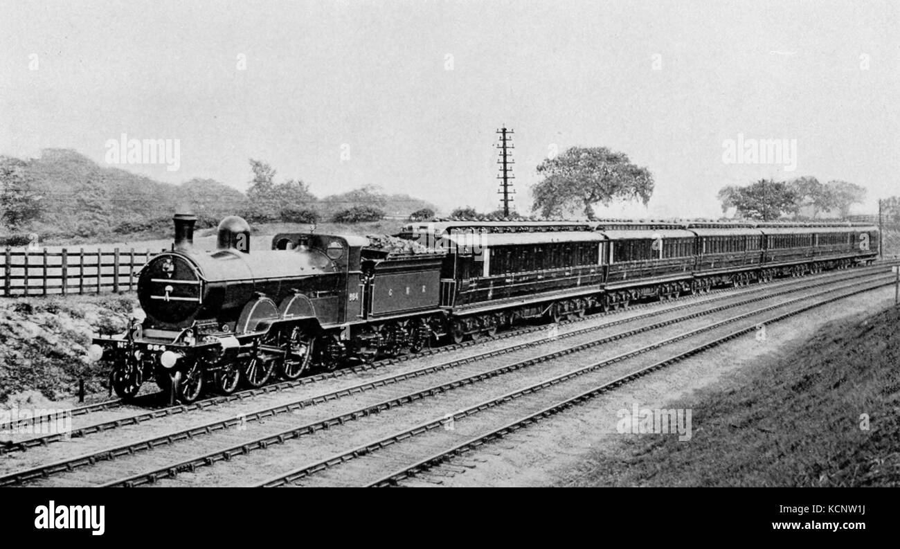 Railway steam gnr locomotive hi-res stock photography and images - Alamy