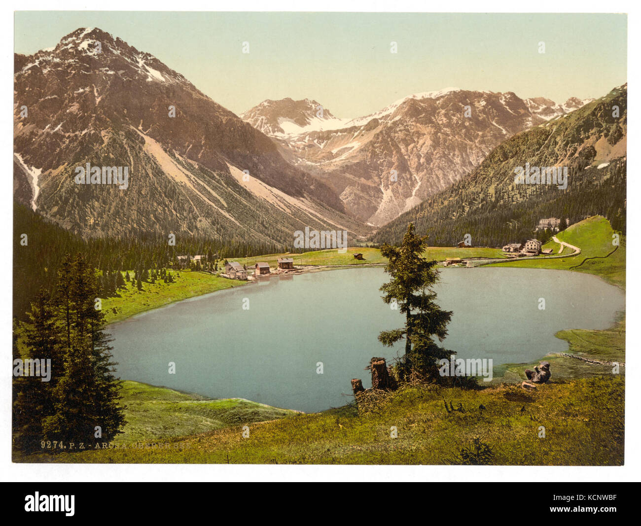 Arosa, the Upper Lake, Grisons, Switzerland LCCN2001702477 Stock Photo ...