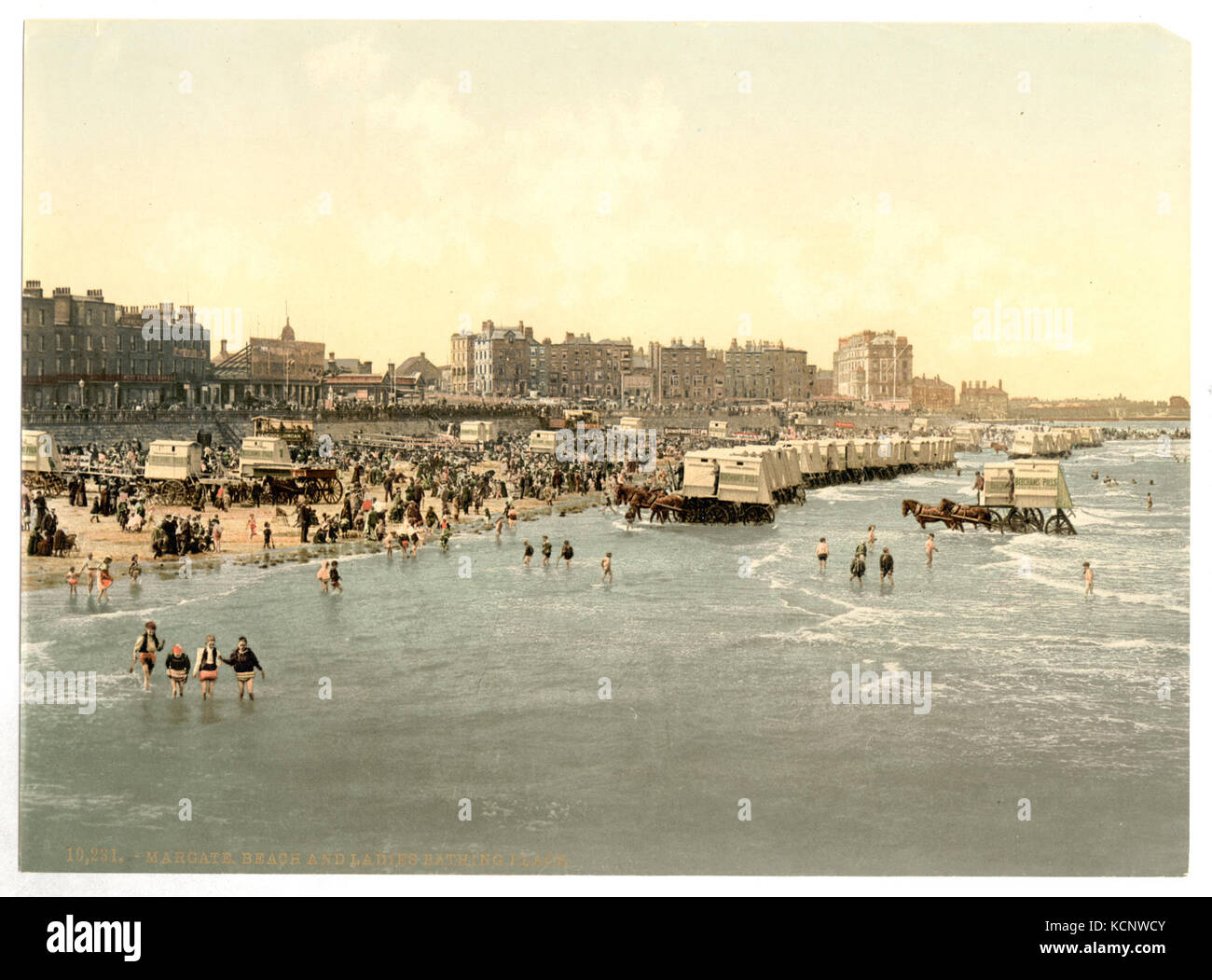 Beach and ladies' bathing place, Margate, England LCCN2002697068 Stock ...