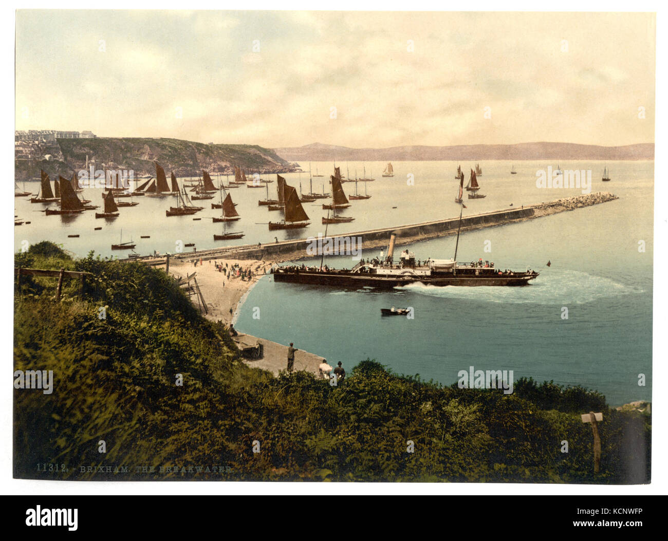 Brixham map hi-res stock photography and images - Alamy