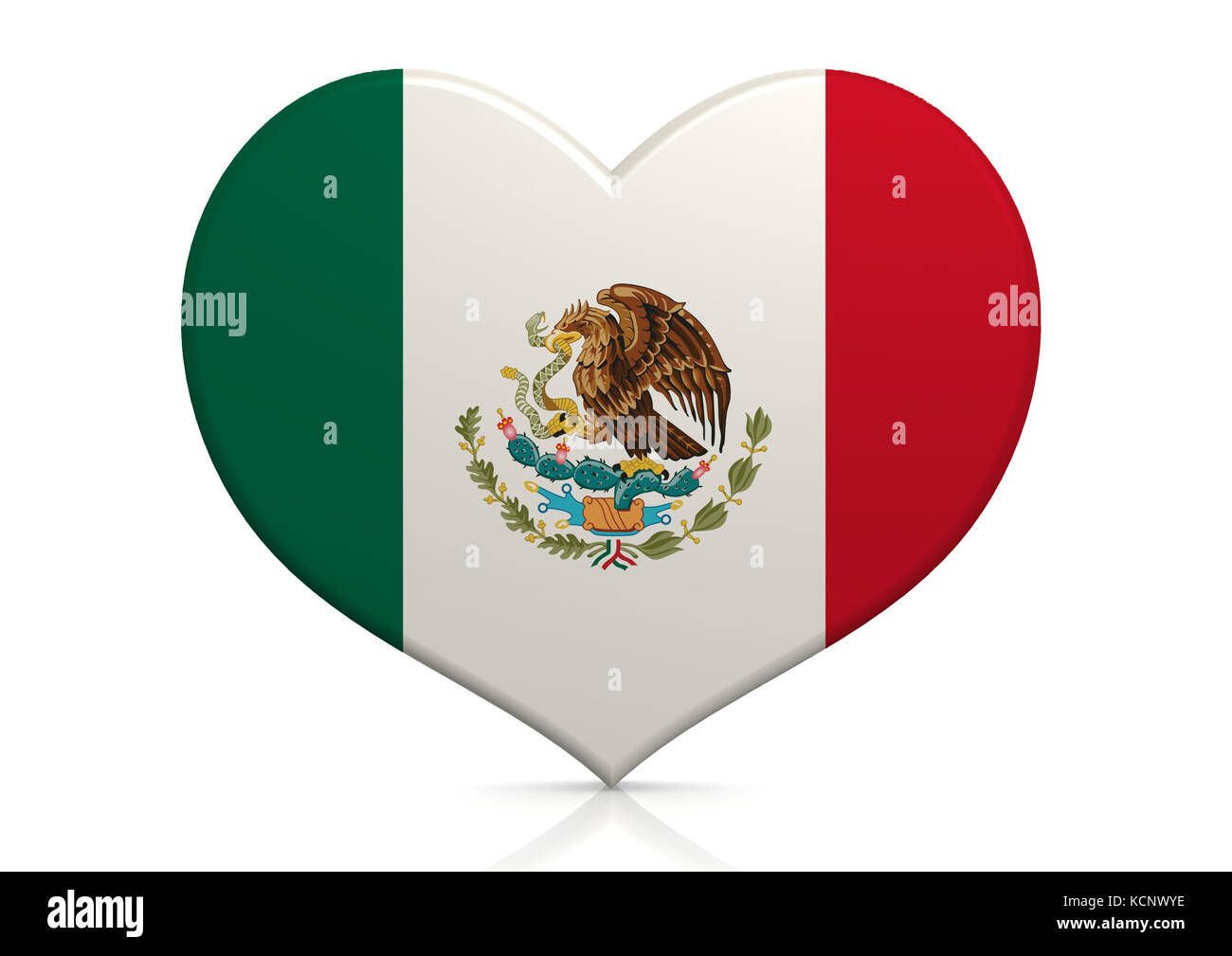 Love mexico symbol heart flag hi-res stock photography and images - Alamy