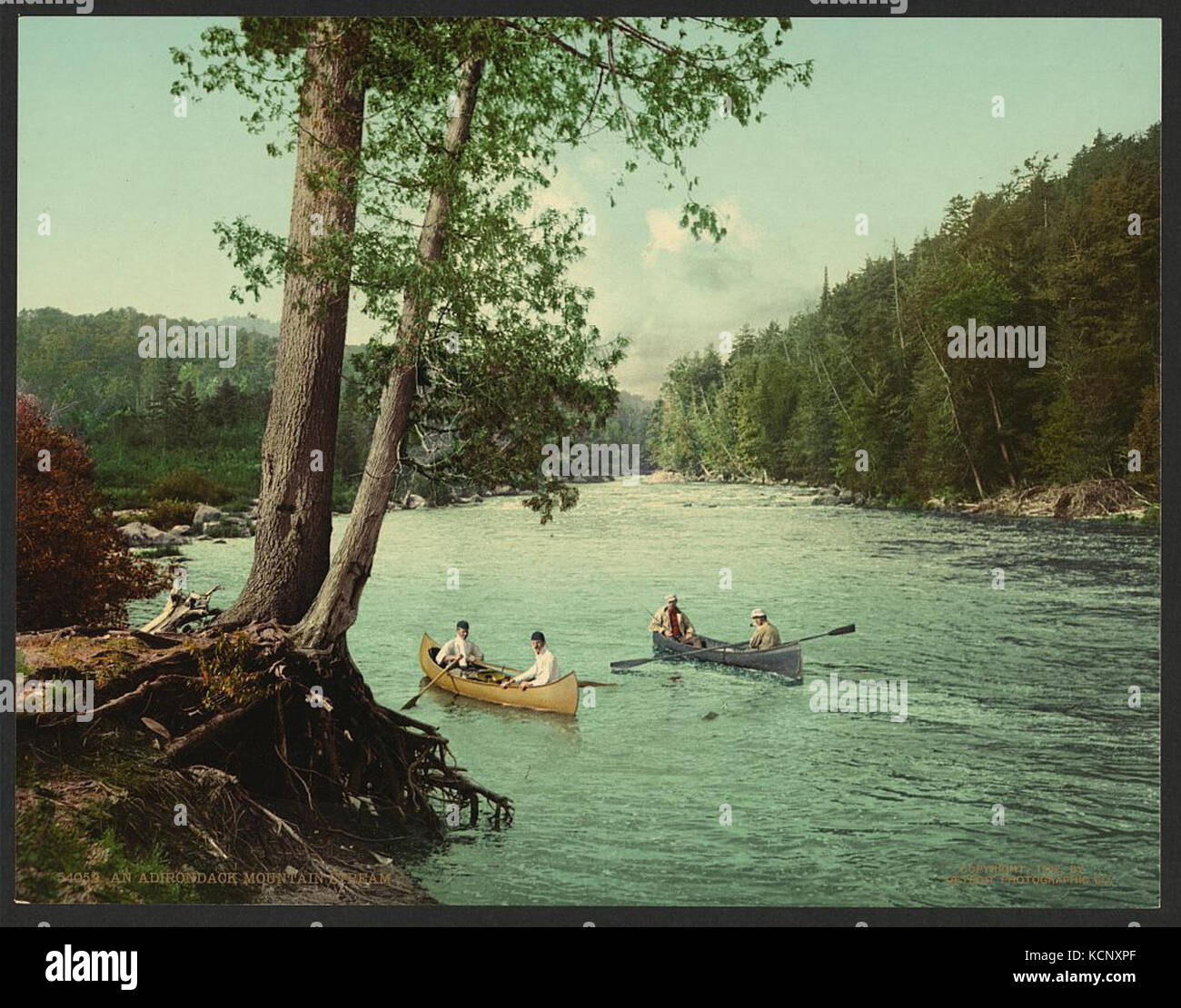 An Adirondack mountain stream LCCN2008679640 Stock Photo - Alamy