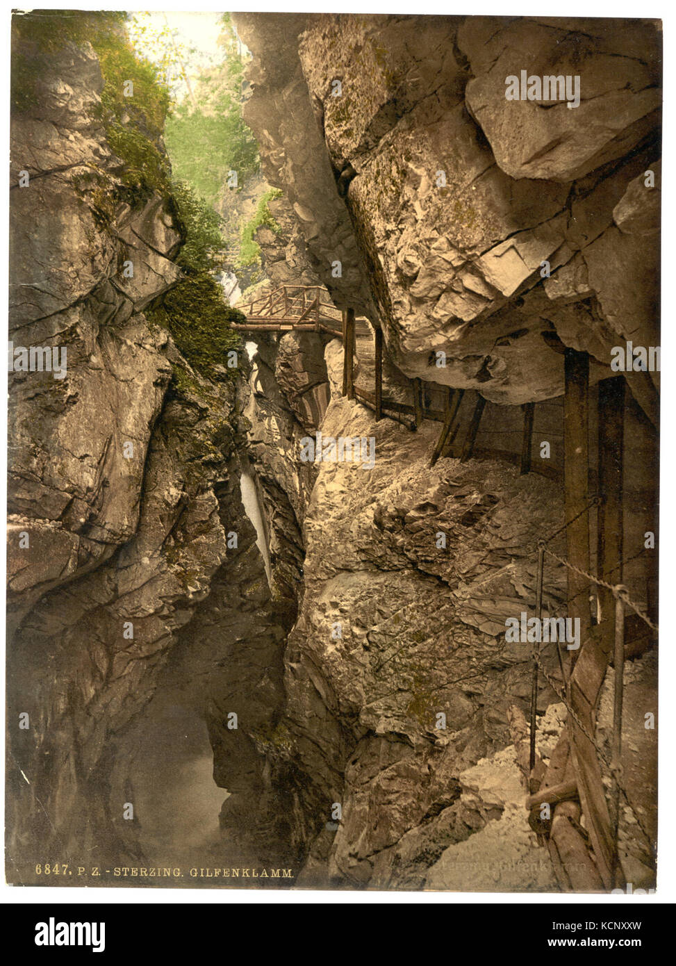 Brenner Railway, Sterznig Glifenklamm (i.e., Gilfenklamm), Tyrol ...