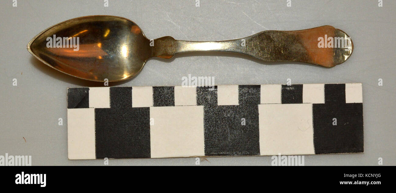 Chouteau Family Silver Teaspoon Stock Photo - Alamy