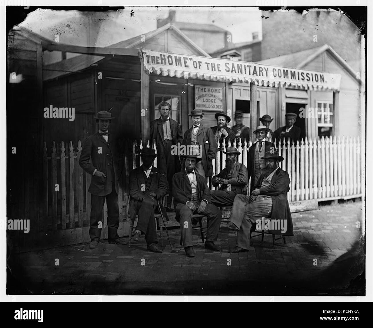 Group of Sanitary Commission workers04155v Stock Photo - Alamy