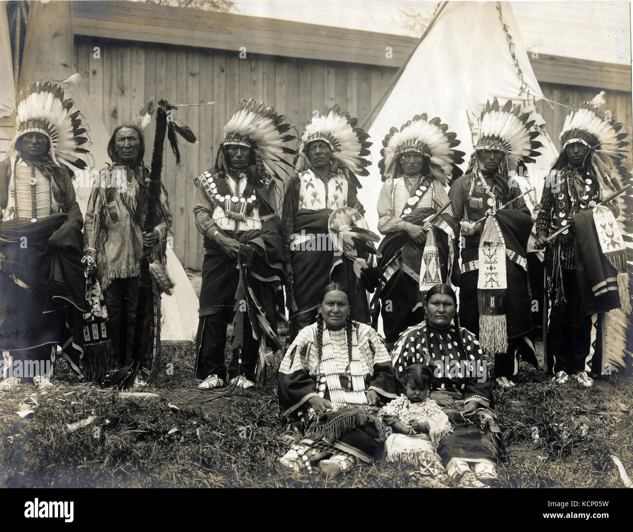 Chief Yellow Hair and Council of Chippewas from the American Indian ...