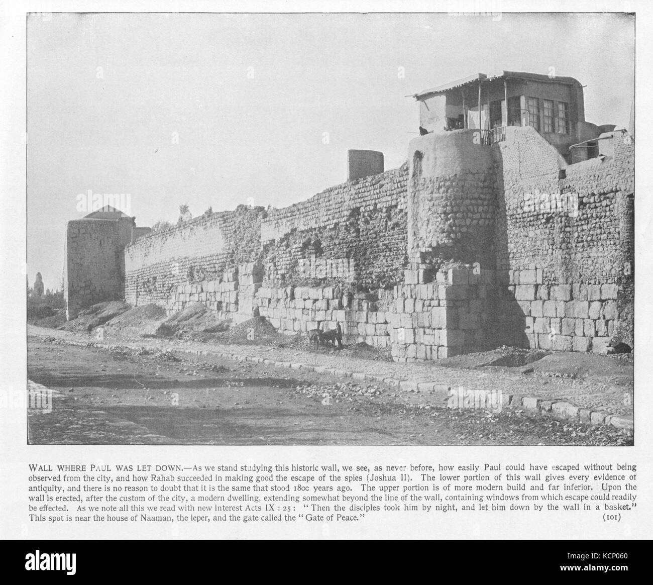 Damascus, Wall were Paul was Let Down. 101.Holy land photographed ...