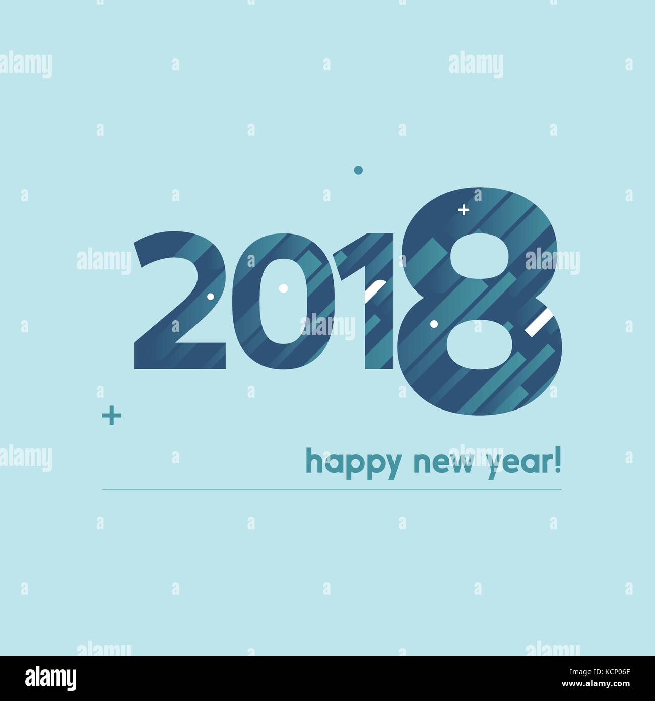 Happy New Year 2018 Vector Illustration Stock Vector Image & Art - Alamy