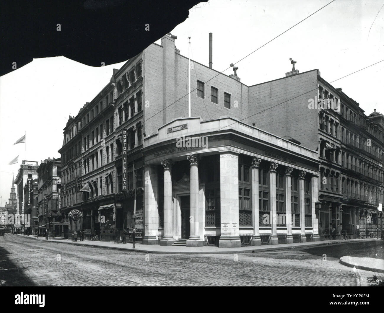 A photograph showing buildings along Summer Street, located between ...