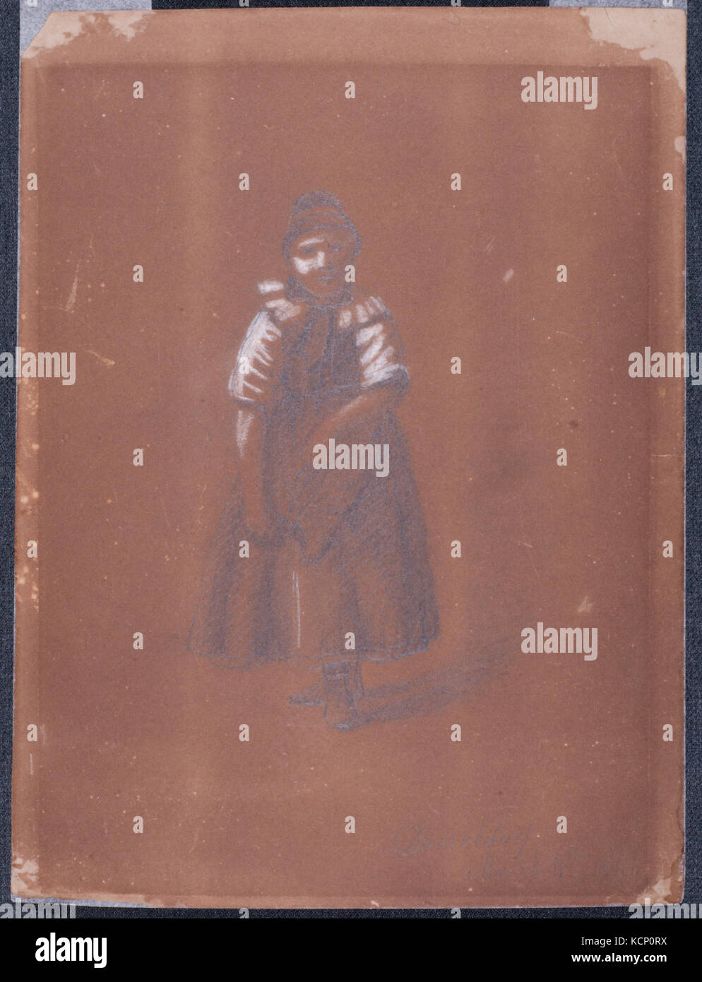 Drawing of a Young German Girl Stock Photo - Alamy