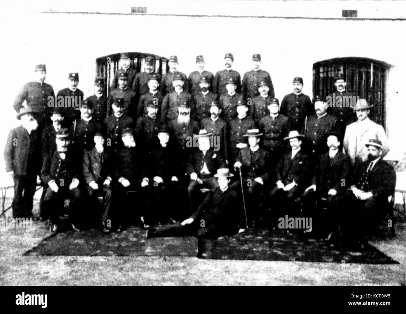 Fremantle Prison 1909 Group of officials Stock Photo - Alamy