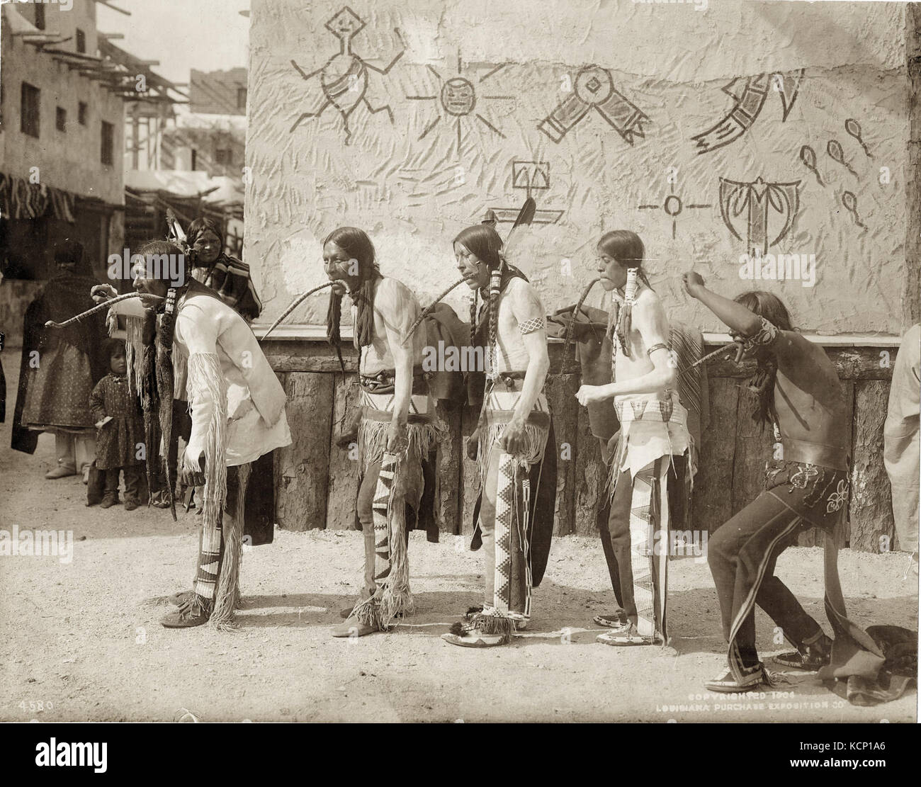 Cliff Dwellers Snake Dance on the Pike at the 1904 World's Fair Stock ...