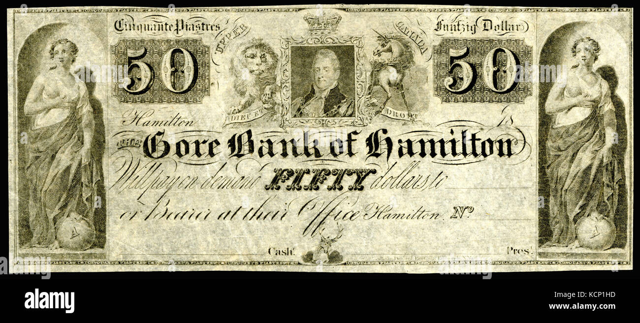 A historical reference to the 'CAN S1800' note, representing a 50 ...