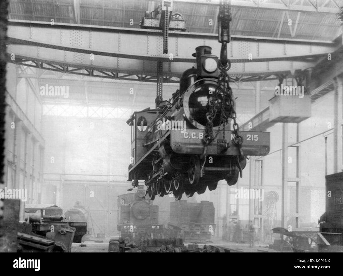 Cgba locom workshop 1907 Stock Photo - Alamy