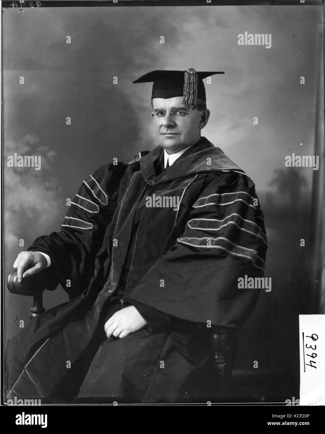 Guy Potter Benton in academic cap and gown 1909 (3192580532 Stock Photo ...