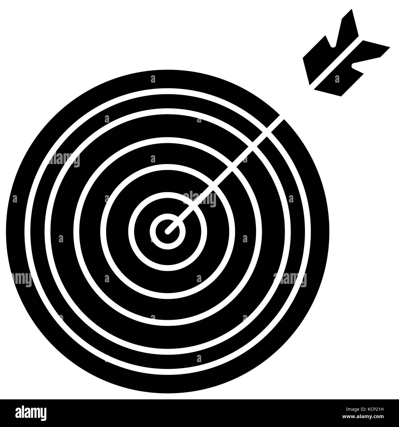 target with arrow icon vector illustration design Stock Vector Image ...