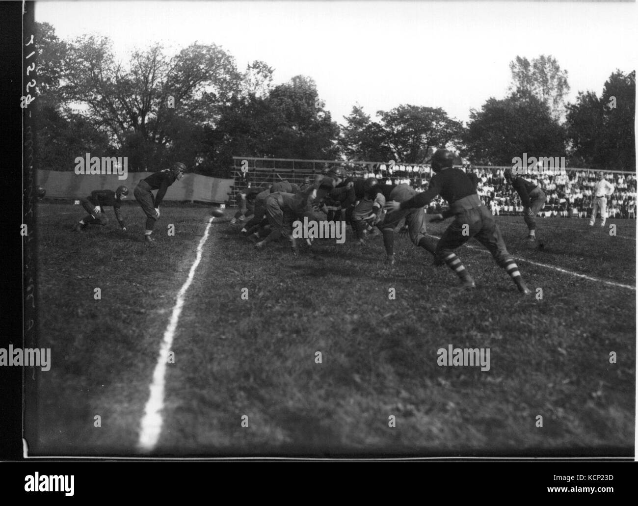 Action at Miami University Varsity Alumni football game 1922 ...