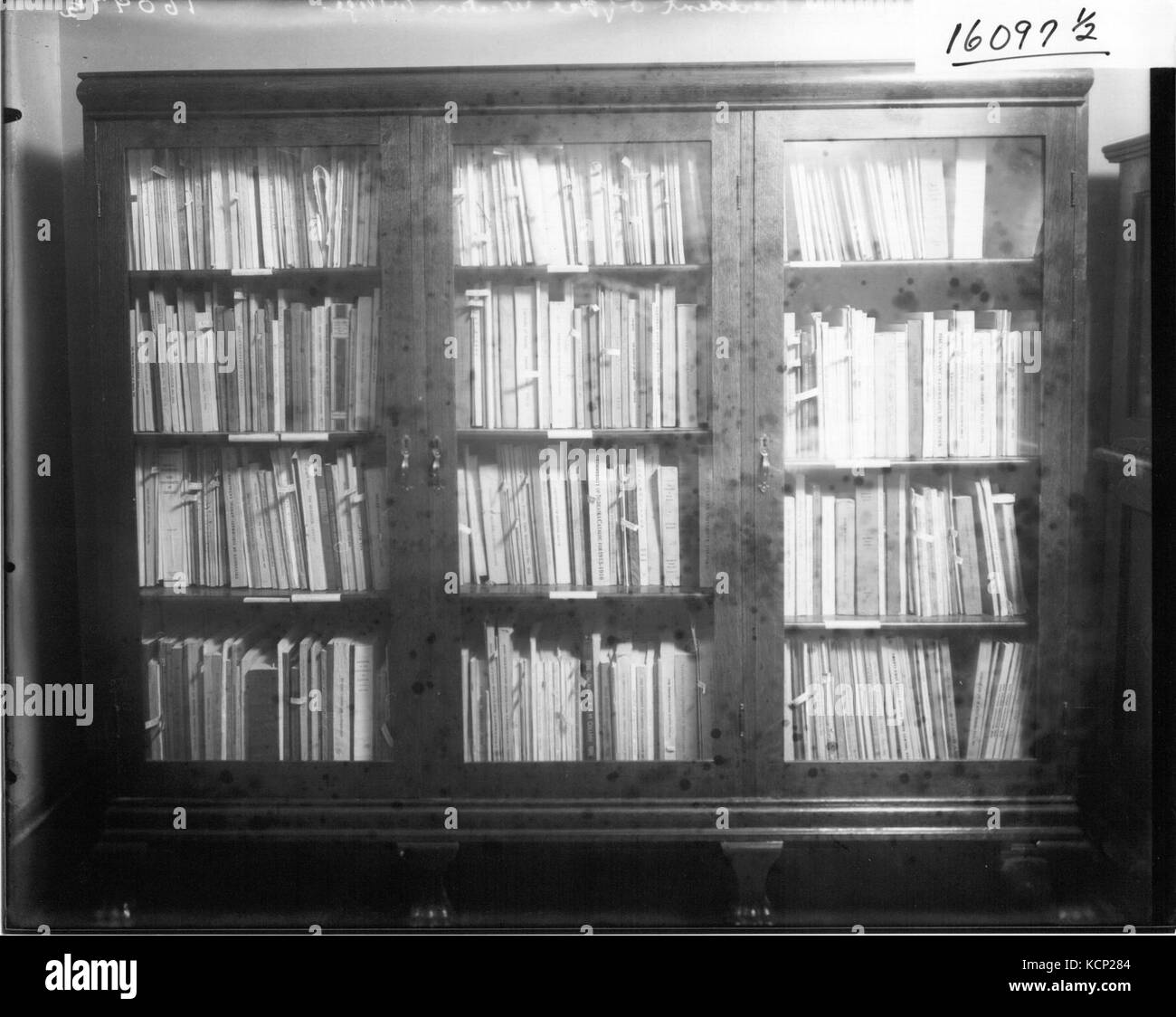 Bookcase in president's office at Western College 1917 (3190848815 ...