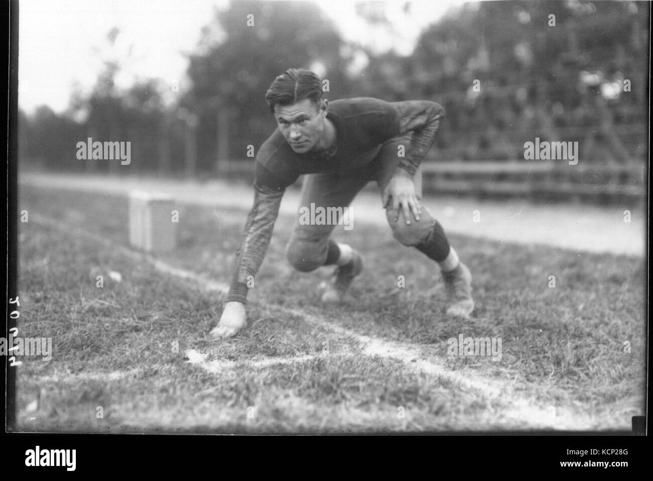This photograph features Bill Lehman, a football player, in his 1921 ...