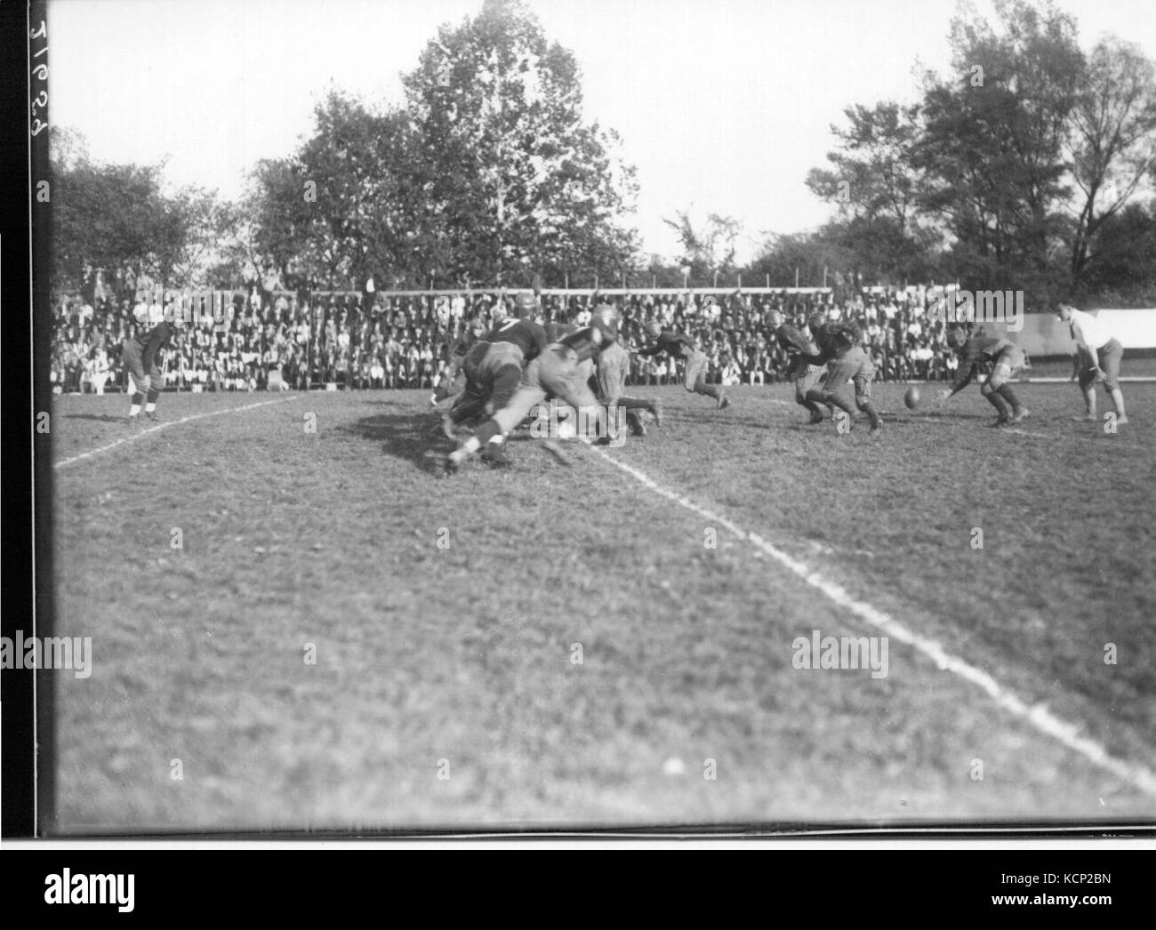 Action at Miami Akron football game 1922 (3191594144 Stock Photo - Alamy