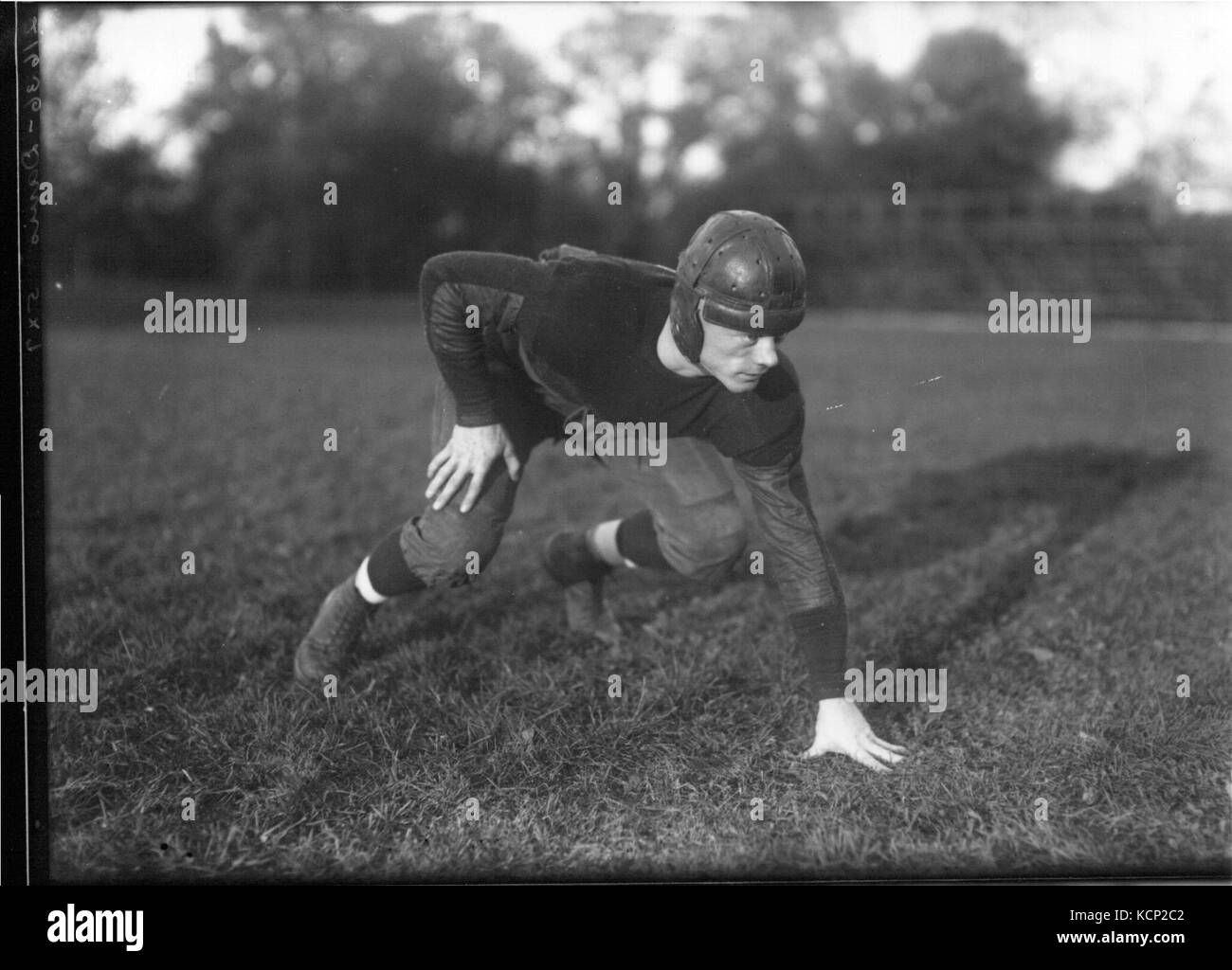 Bill Davis in football uniform 1922 (3191589234 Stock Photo - Alamy