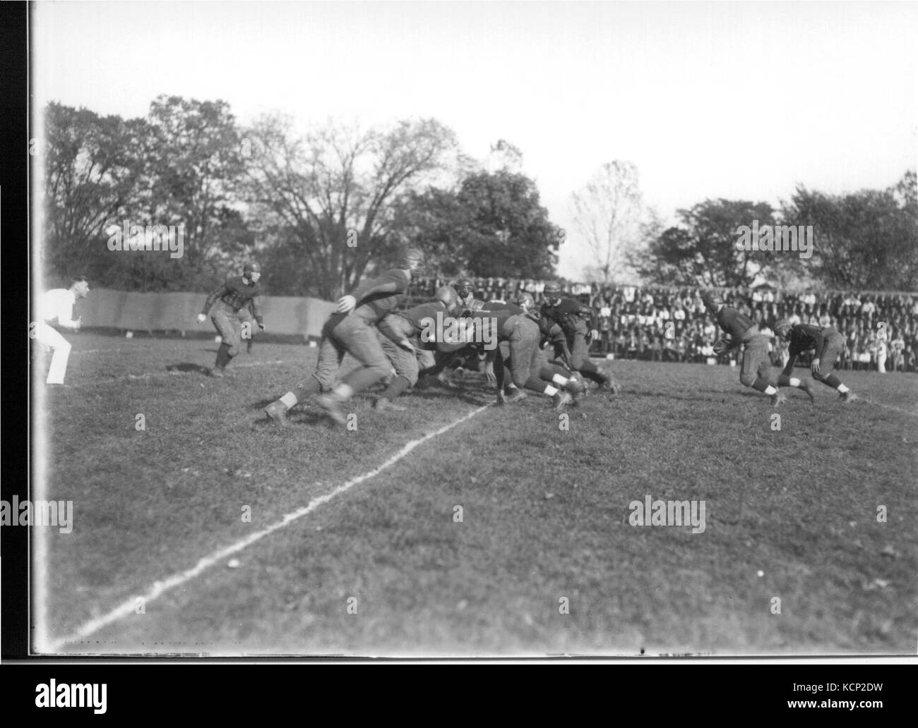 Action at Miami Akron football game 1922 (3191551156 Stock Photo - Alamy