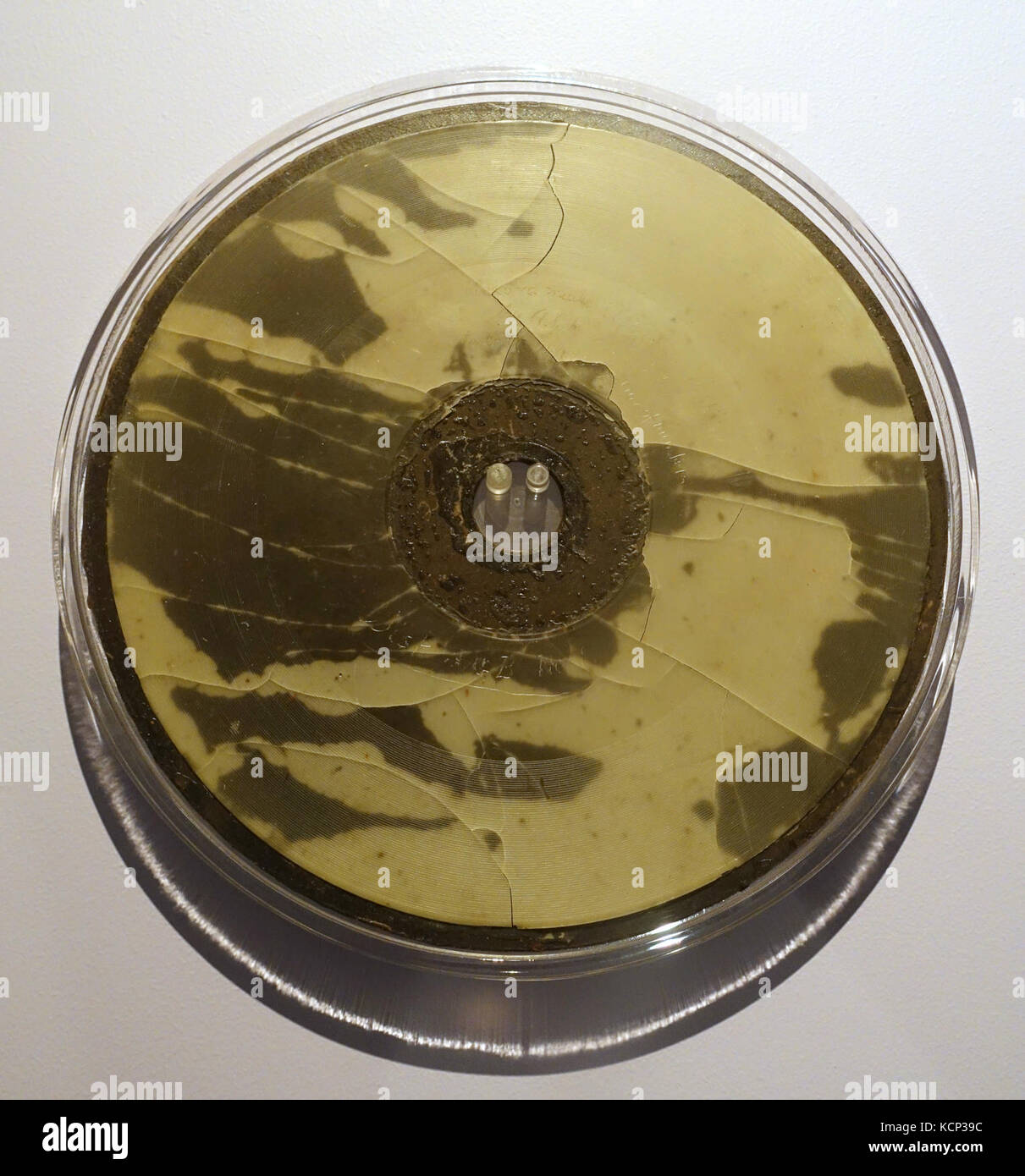 Disk sound recording, Alexander Graham Bell, made april 15, 1885 ...