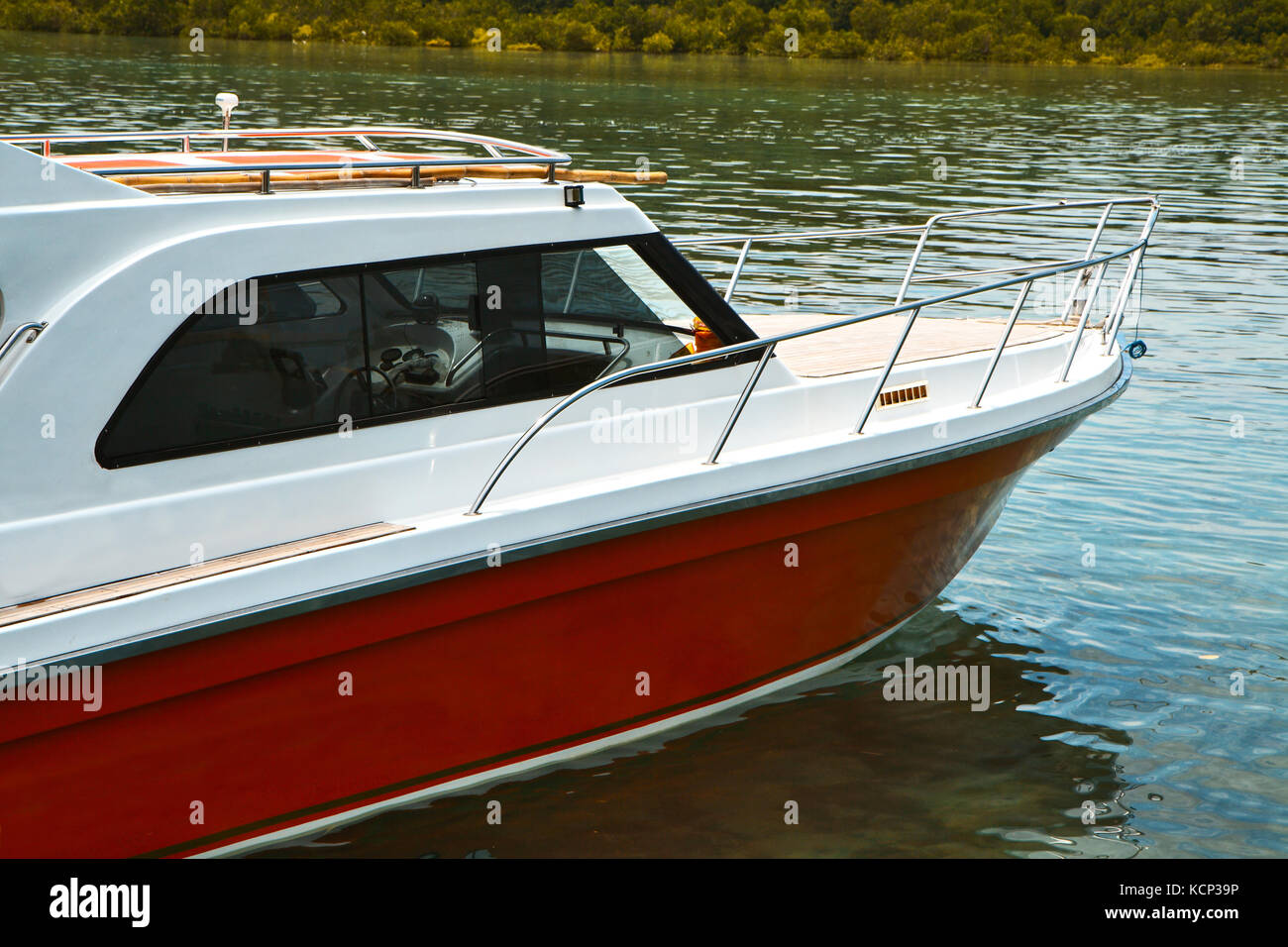 Fragment of a high-speed boat for diving Stock Photo - Alamy