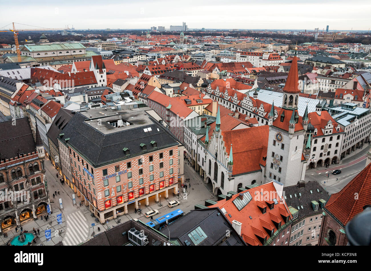 Germany bavaria munich winter skyline hi-res stock photography and ...