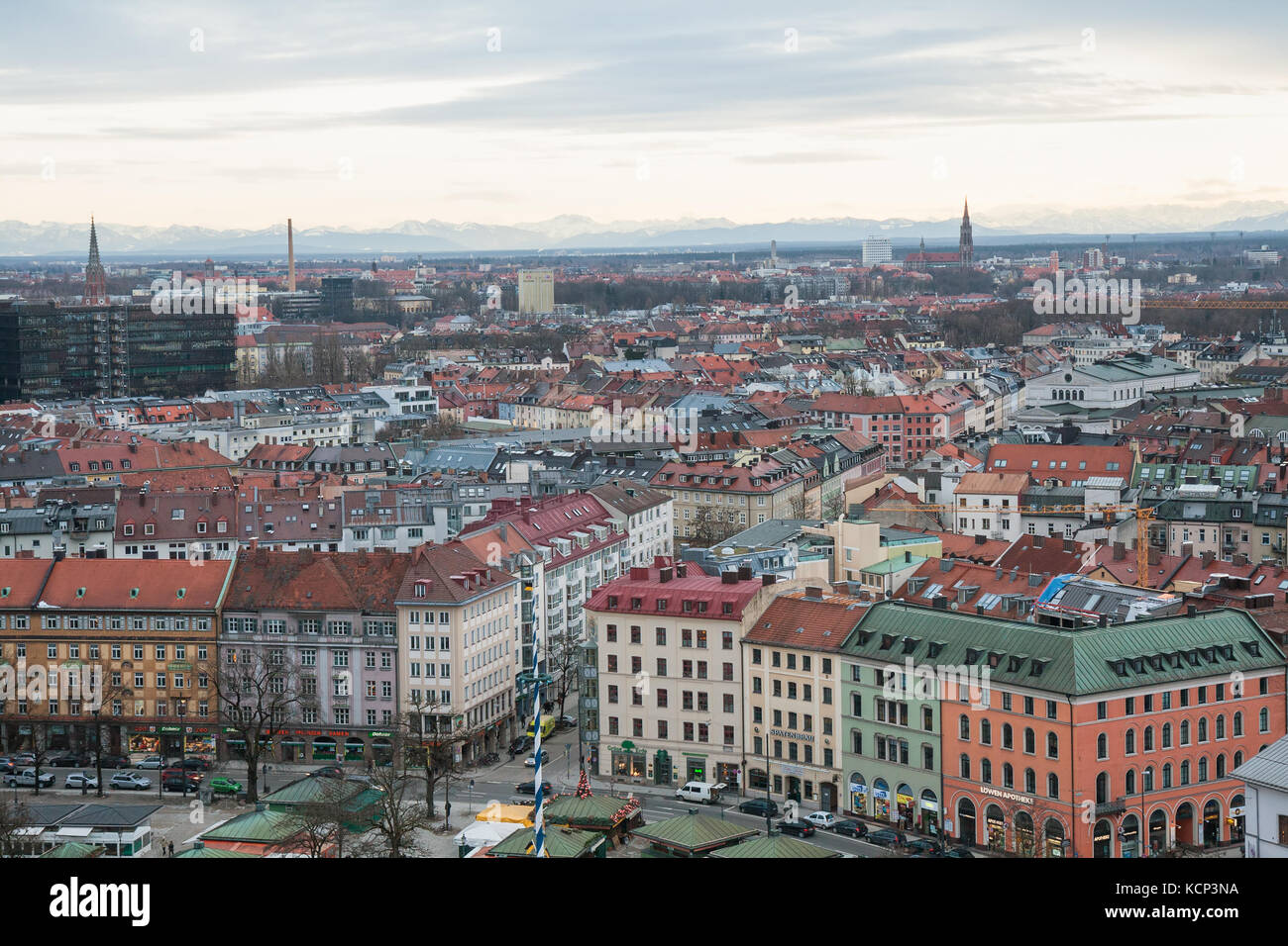 Munich city mountains hi-res stock photography and images - Alamy