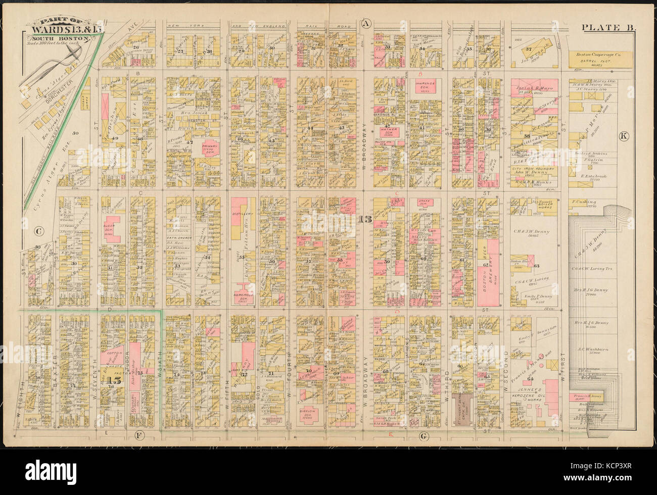 Map of east boston hi-res stock photography and images - Alamy