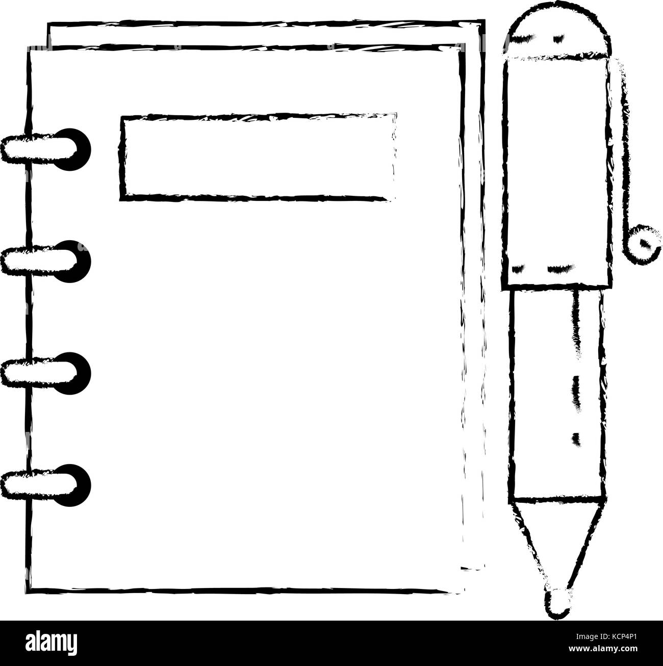 note book with pen vector illustration design Stock Vector Image & Art ...