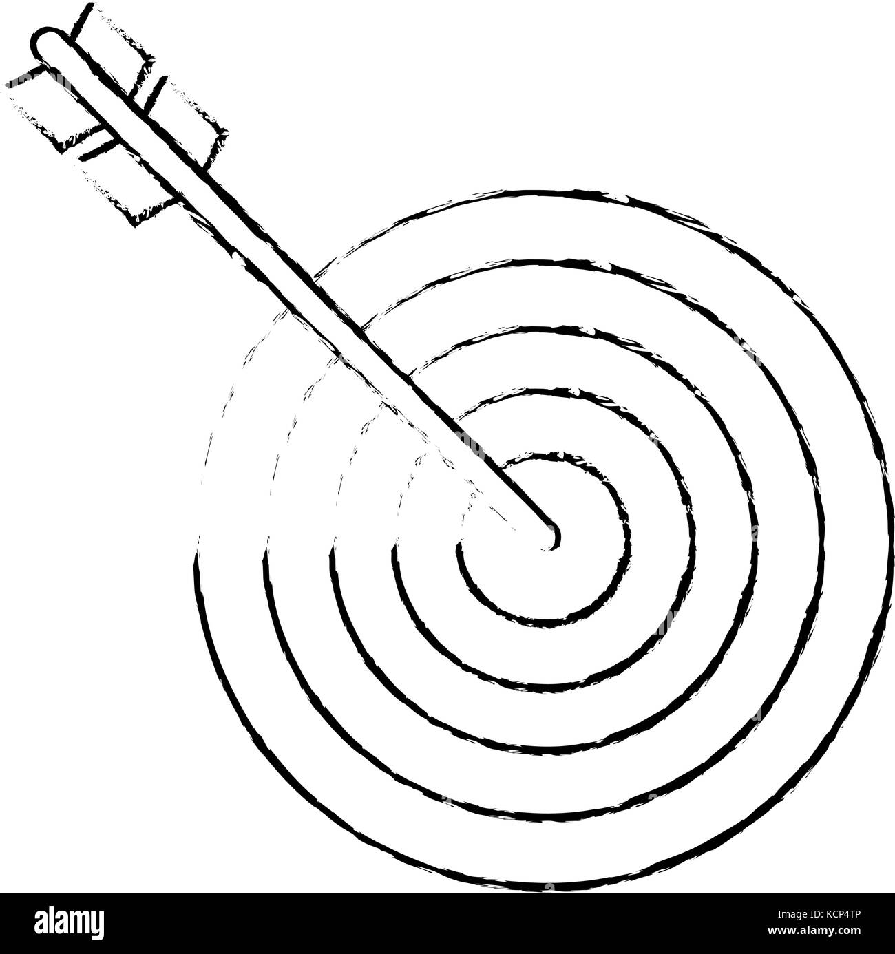 target with arrow icon vector illustration design Stock Vector Image ...