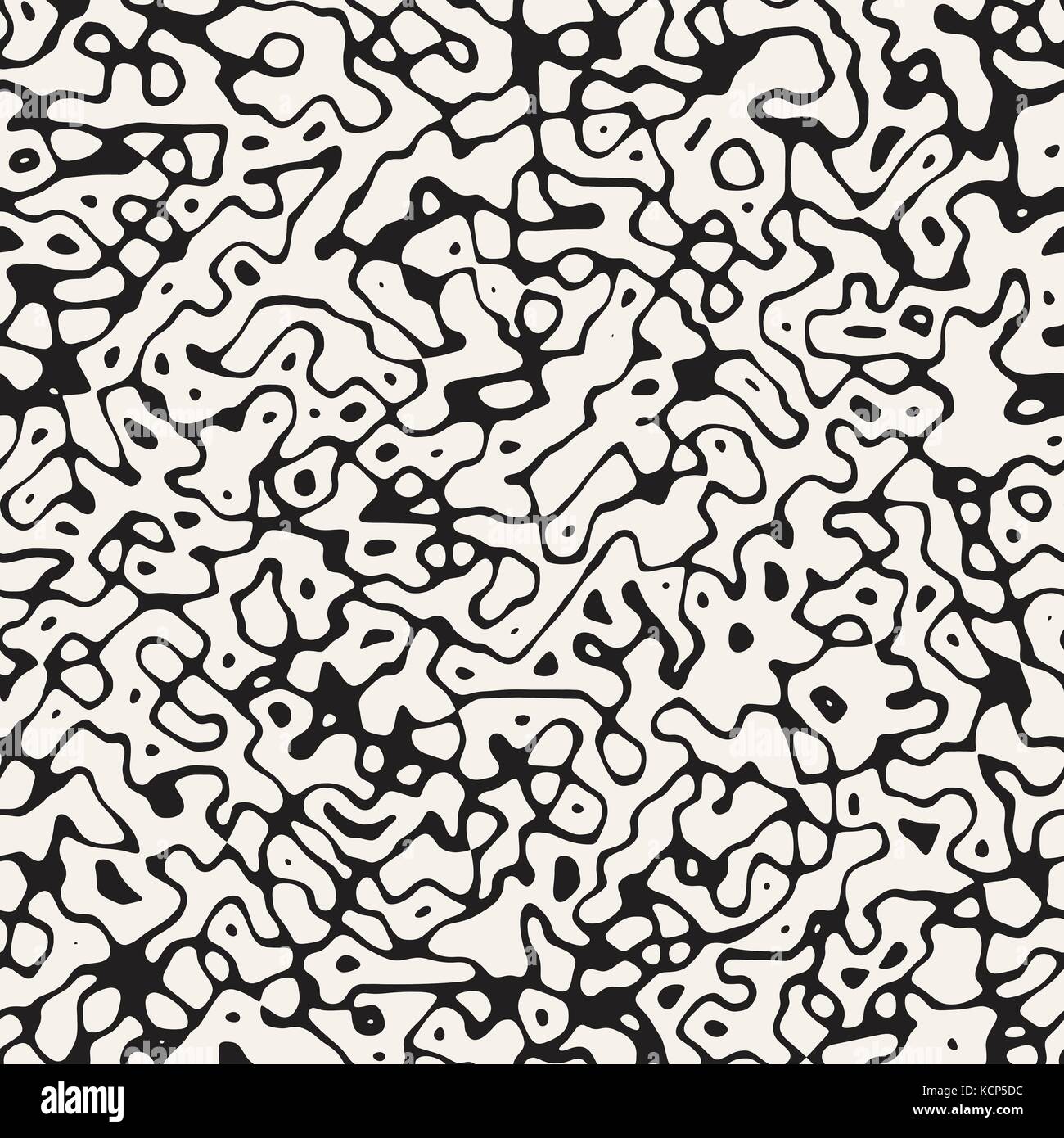 Abstract Retro Background Design. Vector Seamless Black And White ...