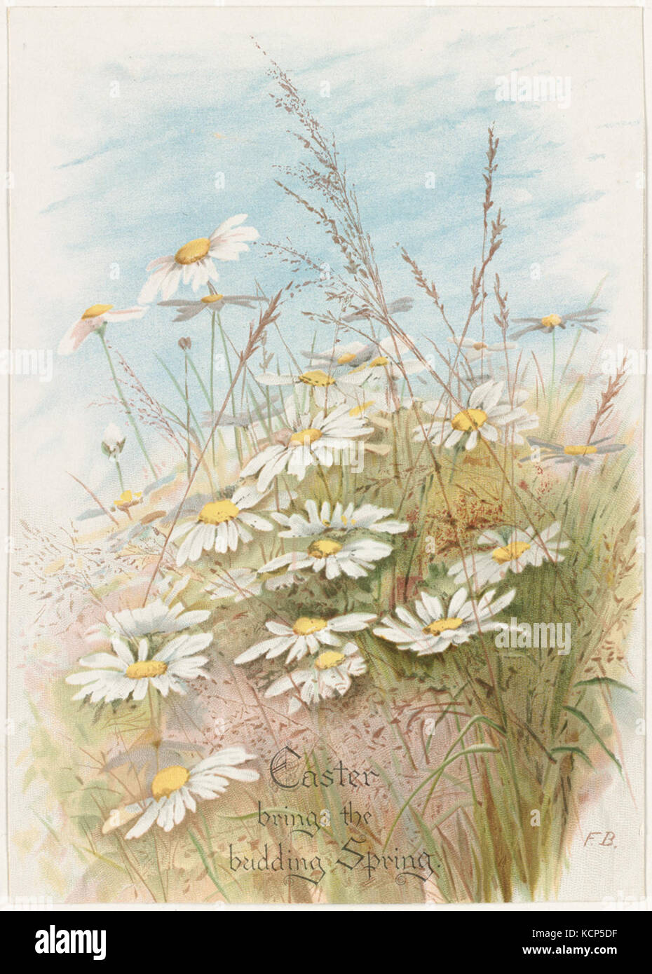 Easter Card Easter Brings the Budding Spring (Boston Public Library ...