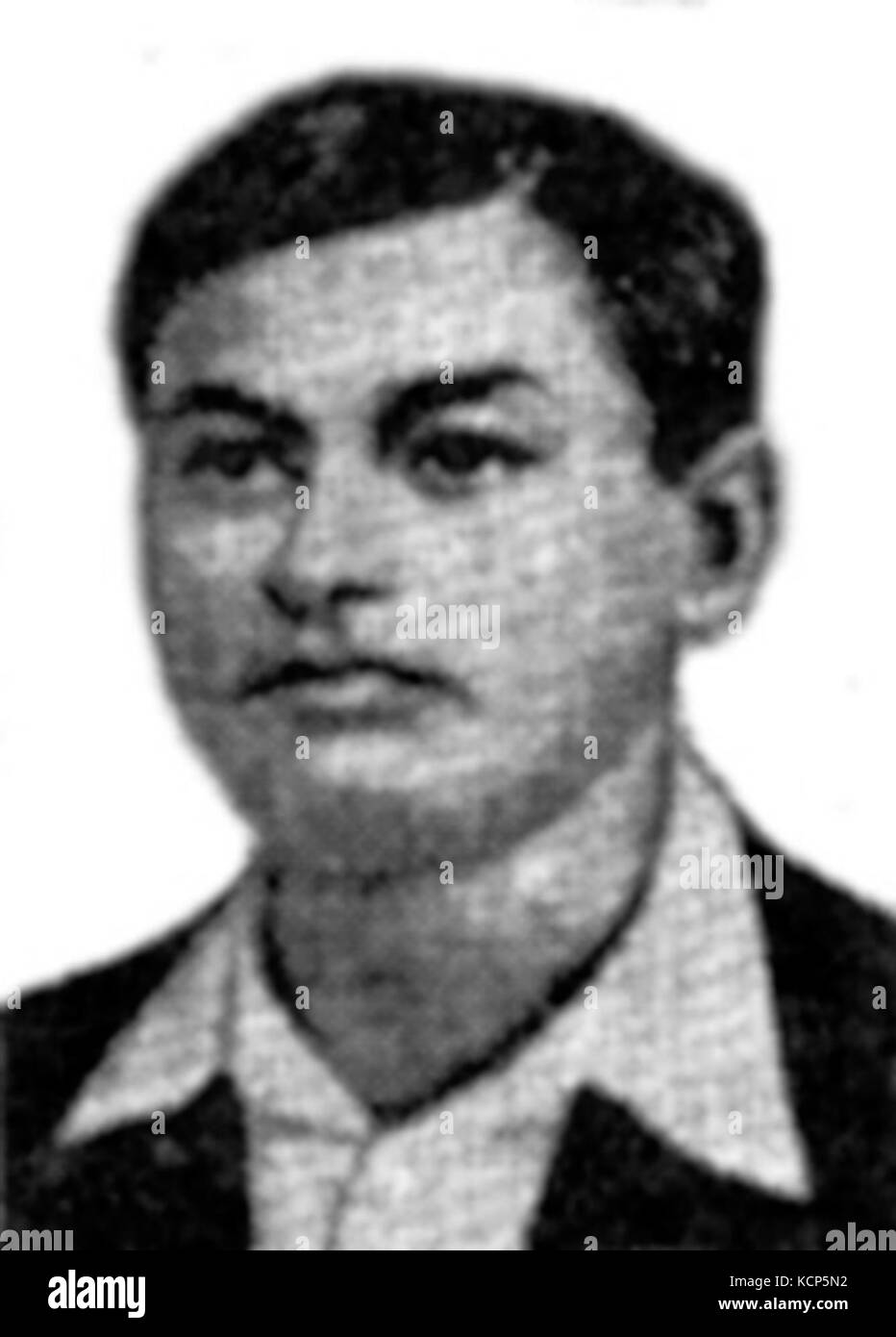 This image features Benoy Krishna Basu, an individual of notable ...