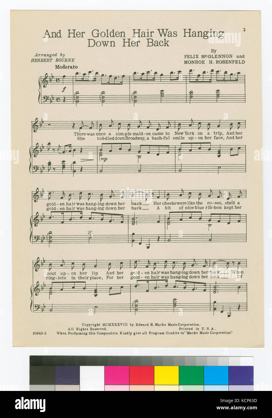 And her golden hair was hanging down her back (NYPL Hades 1916587 ...