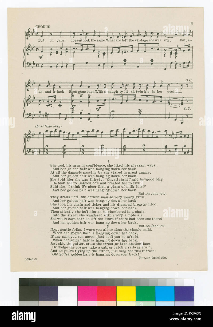 And her golden hair was hanging down her back (NYPL Hades 1916587 ...