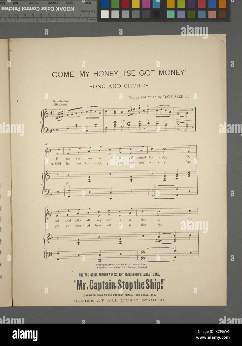 Come my honey, I'se got money (NYPL Hades 463727 1694349 Stock Photo ...