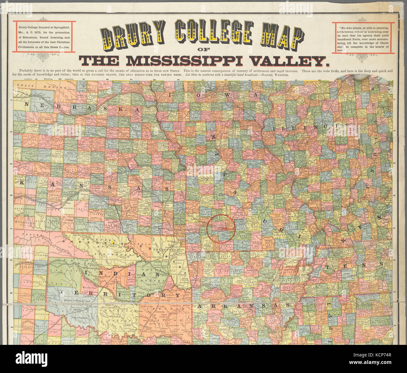 Drury college map hi-res stock photography and images - Alamy