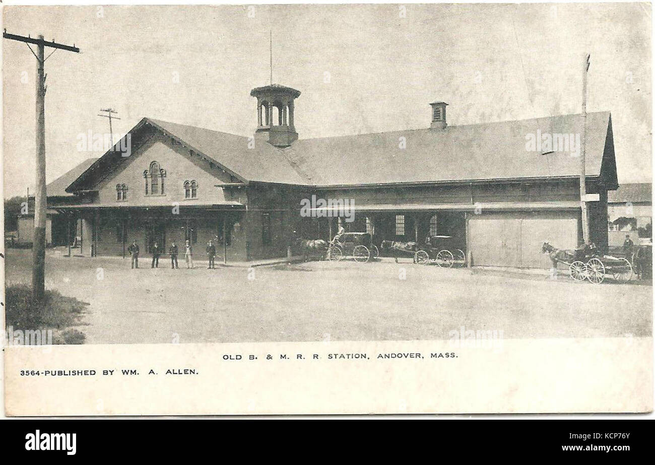 Andover station postcard (2 Stock Photo - Alamy