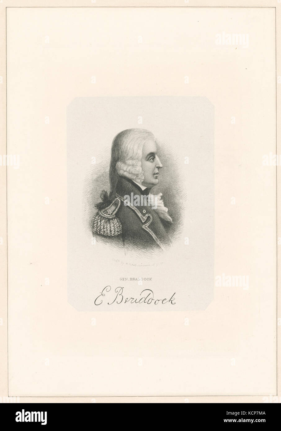 Gen. Braddock (NYPL b12349152 417904 Stock Photo - Alamy